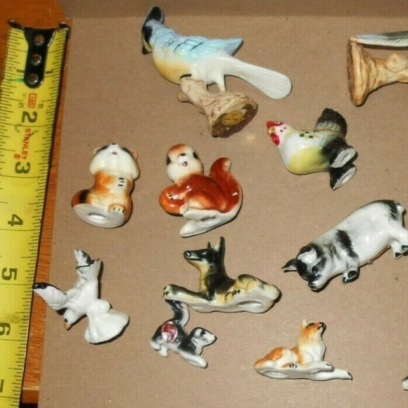 Accents | Vintage Rare 16 Piece Bone China Animals Figurines | Poshmark